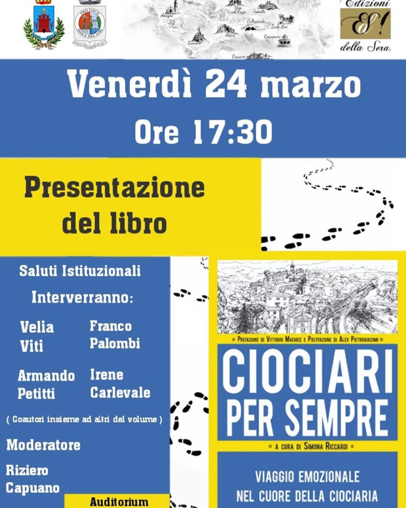 Presentazione del libro 'Ciociari per sempre' - Benvenuti in Ciociaria in provincia di Frosinone