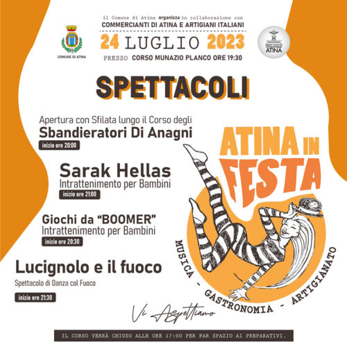 Atina in Festa - Benvenuti in Ciociaria in provincia di Frosinone