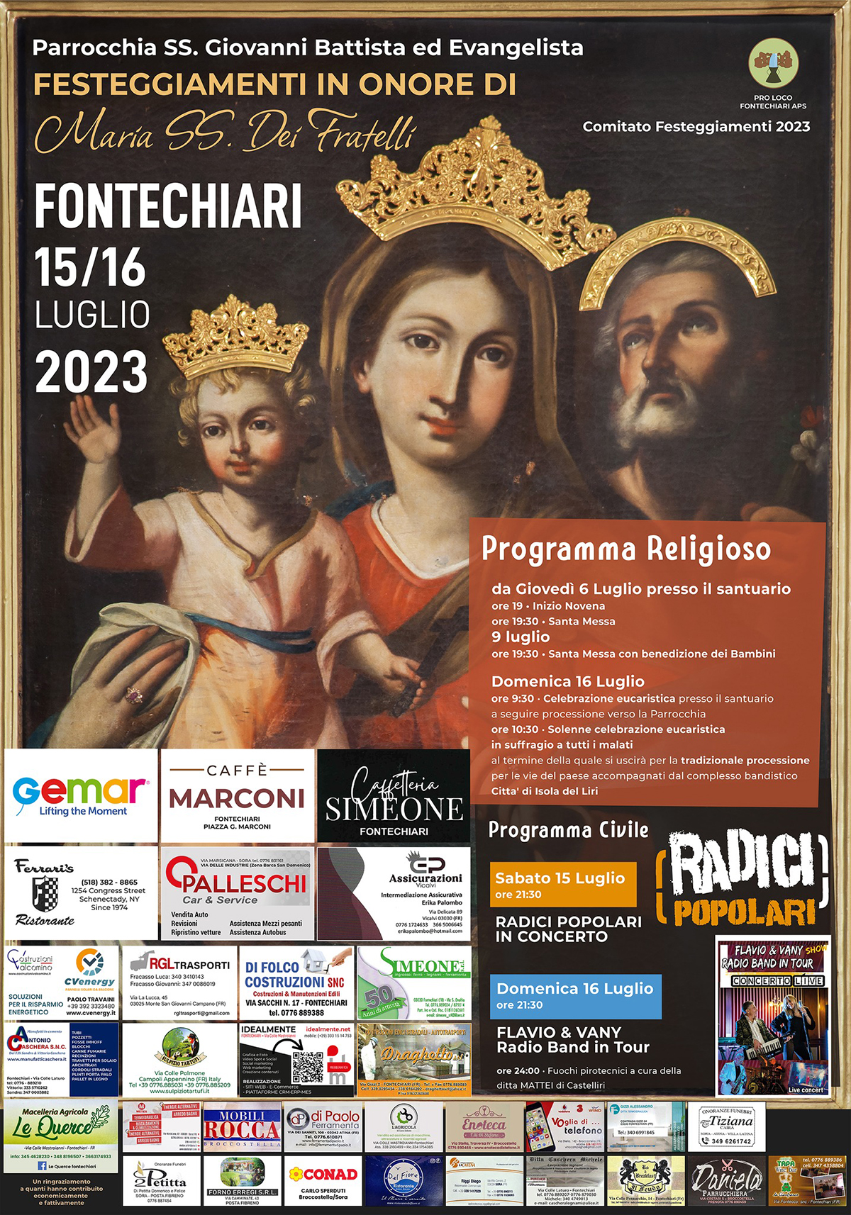 Festeggiamenti in Onore di Maria SS. dei Fratelli - Benvenuti in ...