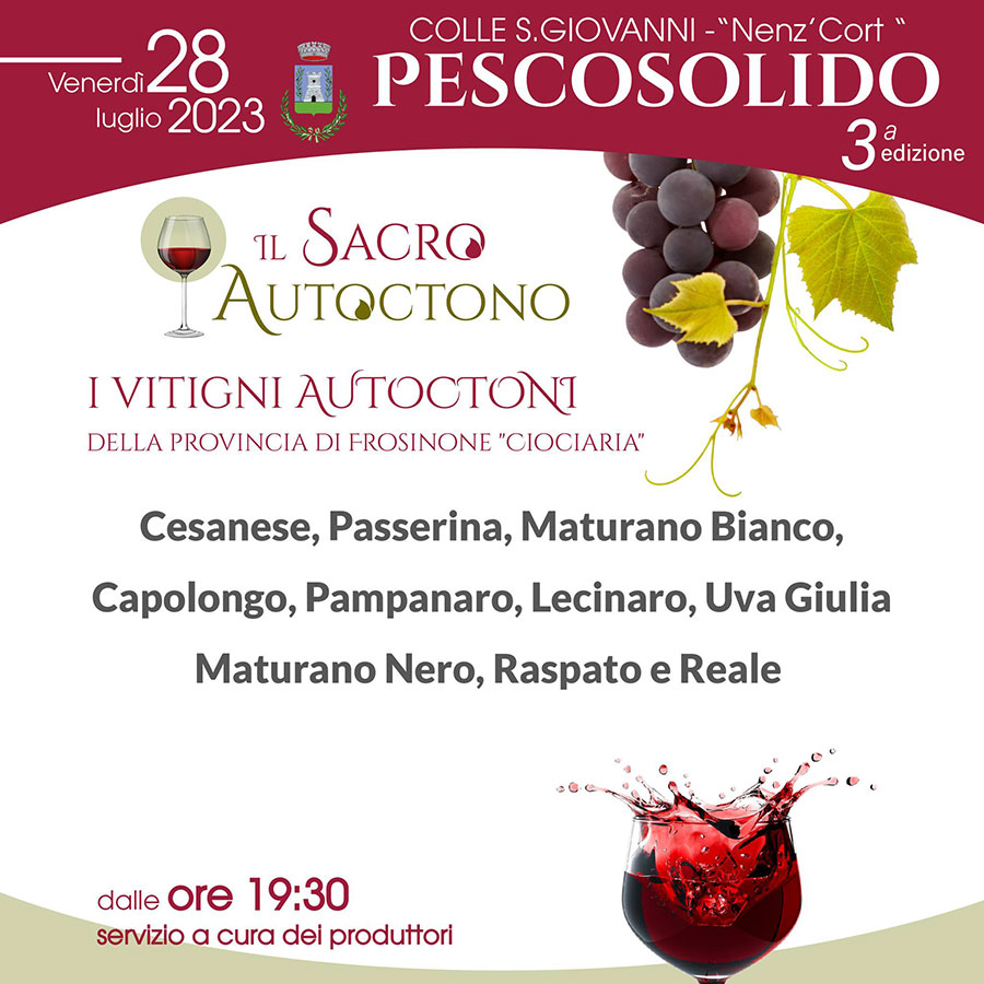 Il Sacro Autoctono - Benvenuti in Ciociaria in provincia di Frosinone