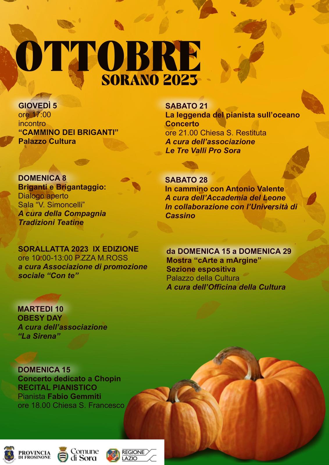 Ottobre Sorano 2023 - Benvenuti in Ciociaria in provincia di Frosinone