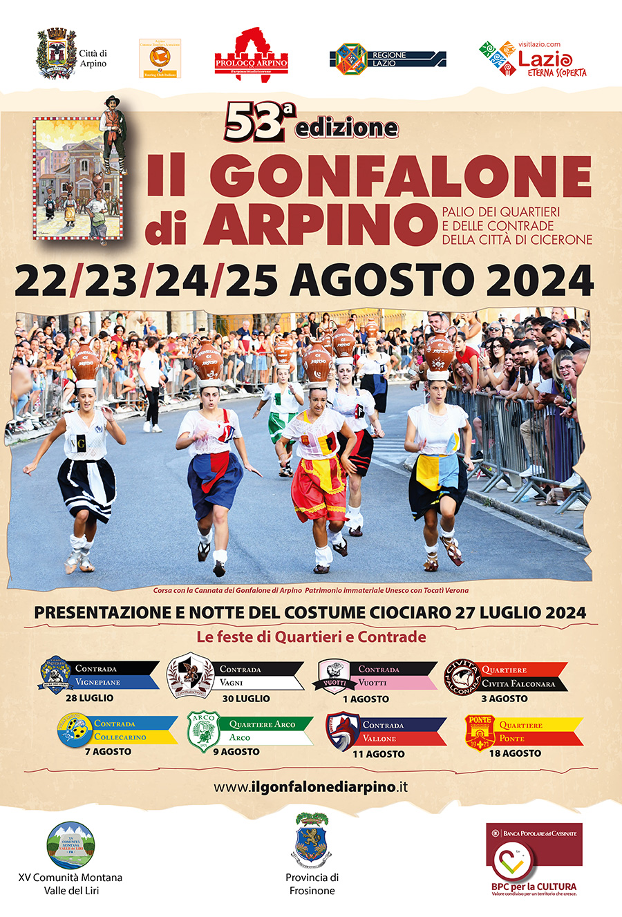 Il Gonfalone di Arpino 2024 - Benvenuti in Ciociaria in provincia di ... Il Gonfalone di Arpino 2024 - Benvenuti in Ciociaria in provincia di ...