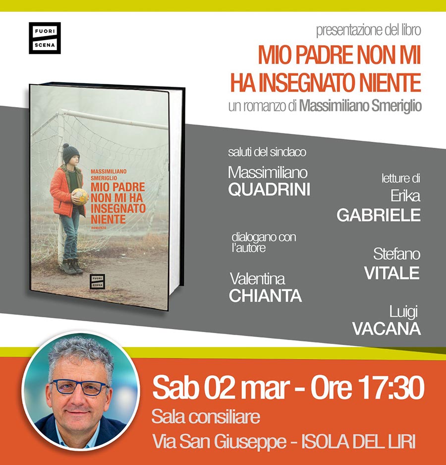 Presentazione Libro “mio Padre Non Mi Ha Insegnato Niente” Benvenuti